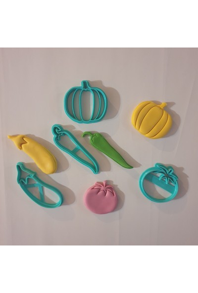 3D Sepetim Sebze Set Kurabiye Kalıbı 38 x 130 x 12 mm 3D Sepetim Sebze Set Kurabiye Kalıbı 38 x 130 x 12 mm