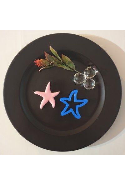 3D Sepetim Deniz Yıldızı Kurabiye Kalıbı 84 x 74 x 12 mm