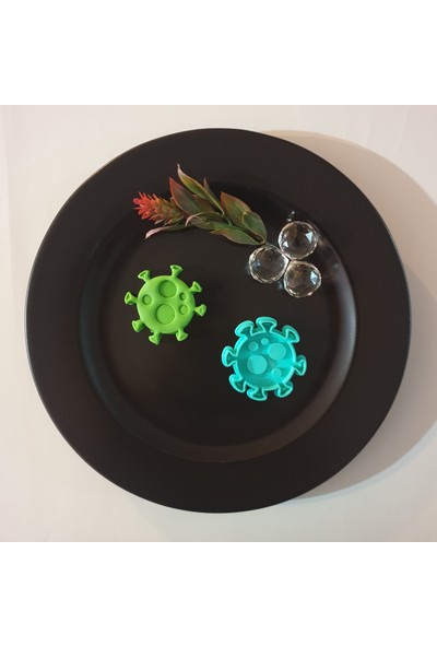 3D Sepetim Corona Virus Kurabiye Kalıbı 75 x 75 x 12 mm 3D Sepetim Corona Virus Kurabiye Kalıbı 75 x 75 x 12 mm