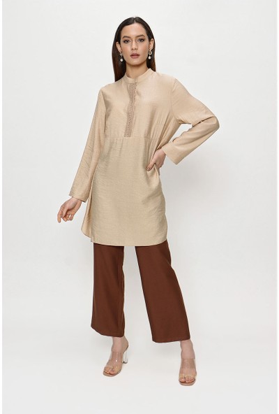 Aker 15703112 Güpür Detaylı Tunik