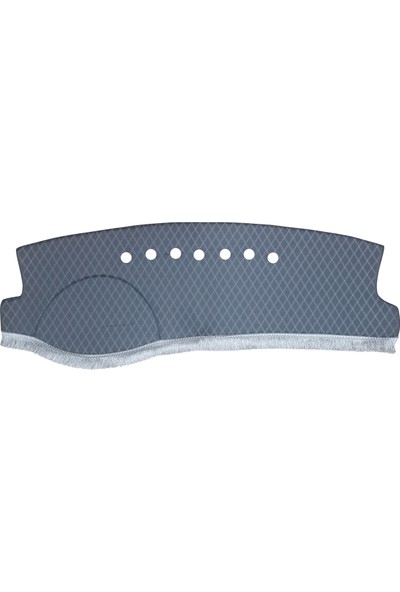 Oto Pandami Dacia Sandero 2013+ Gri Püsküllü Baklava Desenli Torpido Göğüs Örtüsü