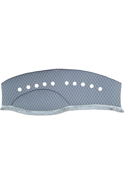 Oto Pandami Renault Megane 1 1995+ Gri Püsküllü Baklava Desenli Torpido Göğüs Örtüsü Oto Pandami Renault Megane 1 1995+ Gri Püsküllü Baklava Desenli Torpido Göğüs Örtüsü