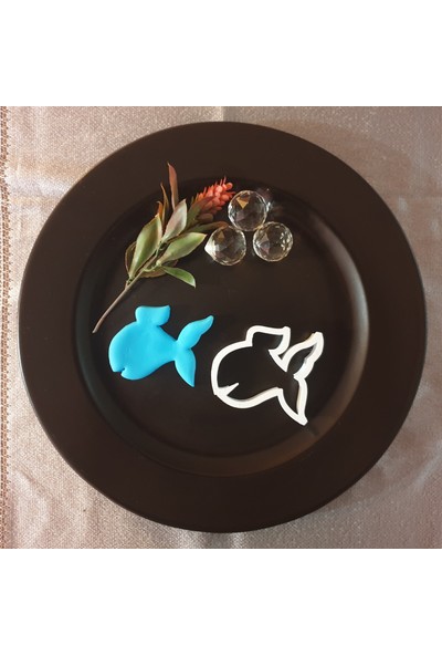 3D Sepetim Balık Kurabiye Kalıbı 80 x 70 x 15 mm