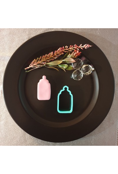 3D Sepetim Biberon Kurabiye Kalıbı 80 x 59 x 15 mm