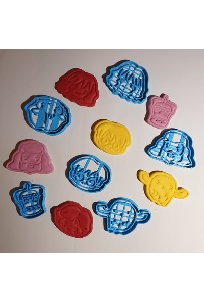 3D Sepetim 6'lı Harry Potter Kurabiye Kalıbı 80 x 69 x 11 mm