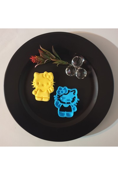 3D Sepetim Hello Kitty Kurabiye Kalıbı 80 x 95 x 10 mm