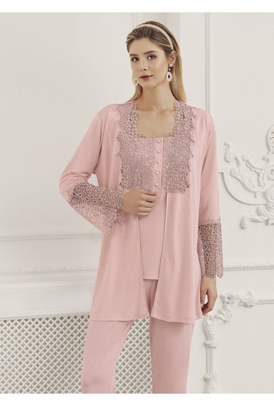 Perin 313 Kutulu Üçlü Lohusa Pijama Takımı