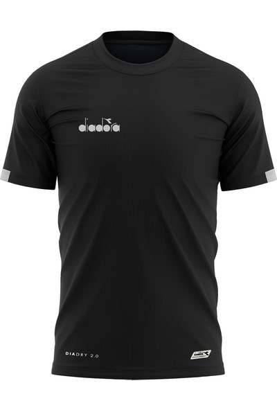 Diadora Venüs Pamuklu Antrenman T-Shirt Siyah-Kırmızı