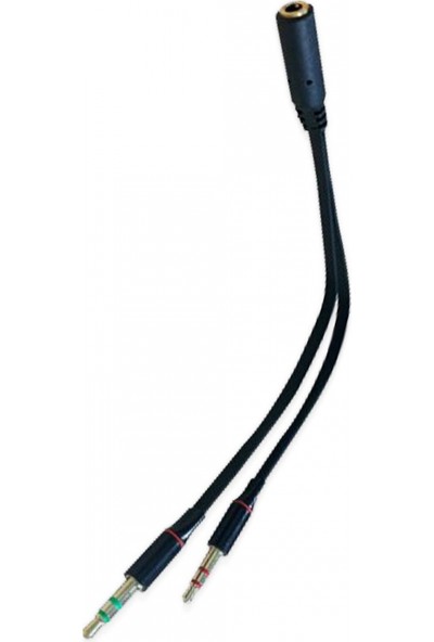 Platoon PL-8815 Mikrofon Kulaklık Ayırıcı Kablo 20CM Platoon PL-8815 Mikrofon Kulaklık Ayırıcı Kablo 20CM