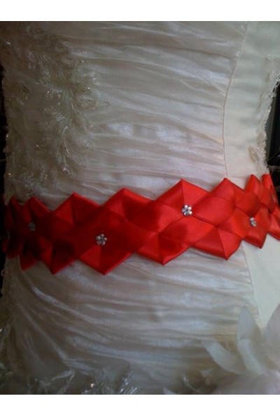 Ceyyiz Gelin Gelinlik Kırmızı Bel Kuşak 2 Ceyyiz Gelin Gelinlik Kırmızı Bel Kuşak 2