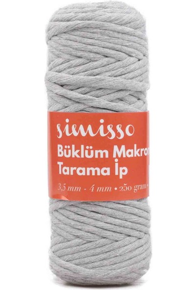 Asel Duru Tarama Makrome Ipi Gri 106