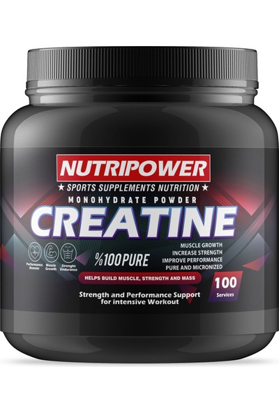 Nutripower Creatine Monohydrate %100 Pure 300G Aromasız Nutripower Creatine Monohydrate %100 Pure 300G Aromasız