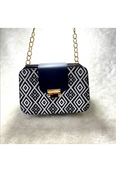 Kang Kadın Timsah Desenli Çapraz Omuz Çantası