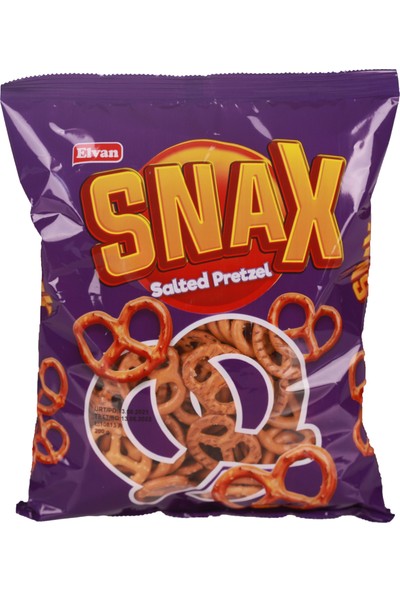 Elvan Snax Pretzel Tuzlu Kraker 200 Gr. 5 Li Poşet Elvan Snax Pretzel Tuzlu Kraker 200 Gr. 5 Li Poşet