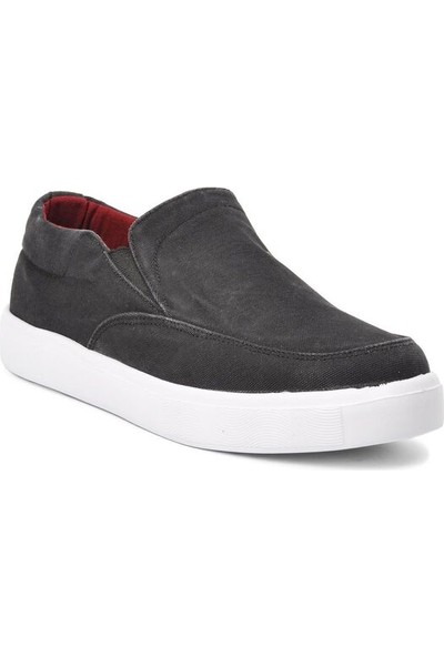 Bulldozer Siyah Keten Erkek Günlük Ayakkabı