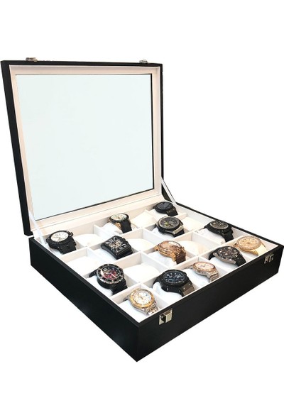Dijital Çarşı 20'li Saat Kutusu Siyah Içi Beyaz