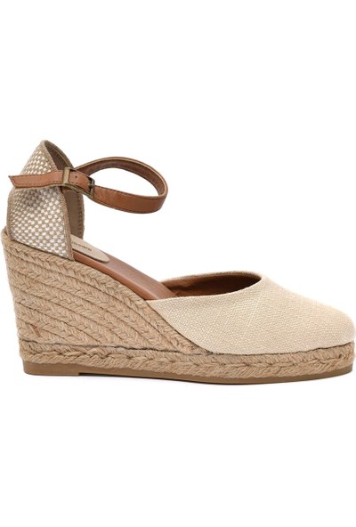 Su Espadril Kate Kadın Ekru Dolgu Topuk Espadril Su Espadril Kate Kadın Ekru Dolgu Topuk Espadril