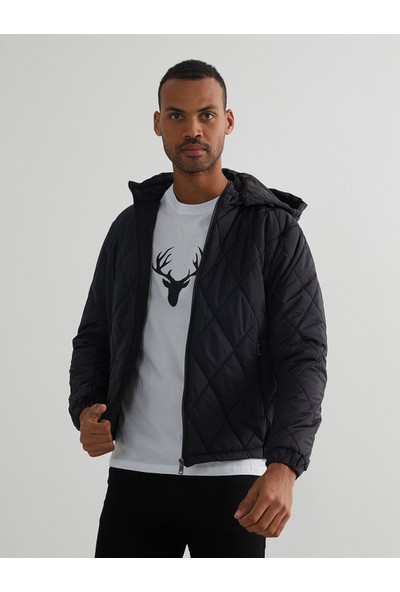 Paulmark Kapüşonlu Fermuar Detaylı Mont