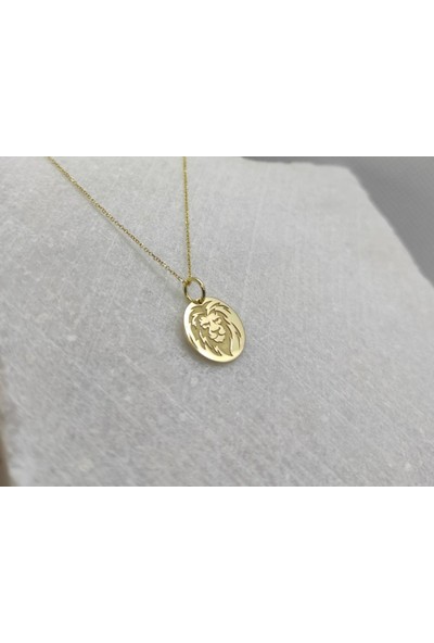 Dmn Aslan Kafası 925 Ayar Gümüş Kolye Dmn Aslan Kafası 925 Ayar Gümüş Kolye