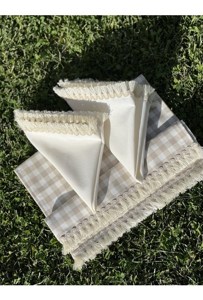 Atölye Mia Madre Assos Serisi 2'li Set Kareli