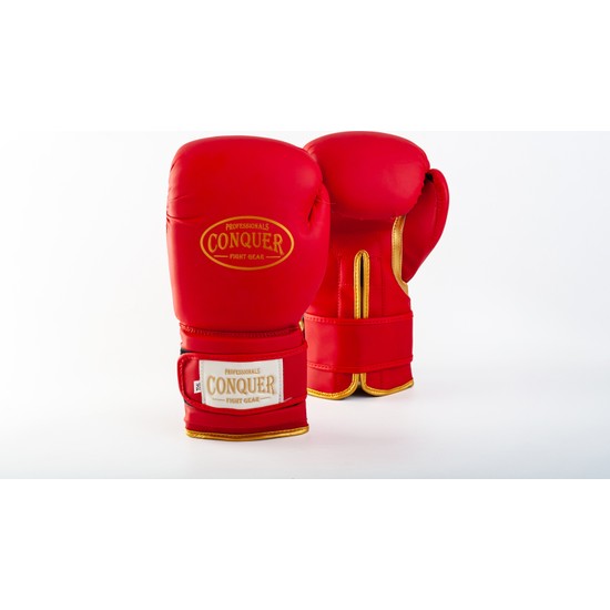 Conquer Classic Matte Red Pu Boks Eldiveni Fiyatı