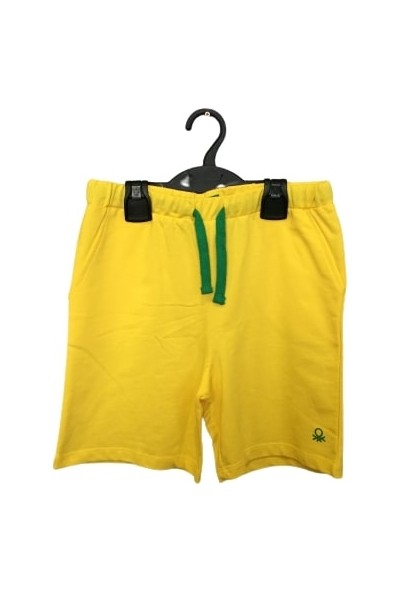 Benetton Yeşil Ipli Sarı Şort Benetton Yeşil Ipli Sarı Şort