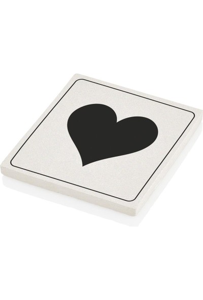 The Mia Mono Bardak Altlığı Kalp Figürlü
