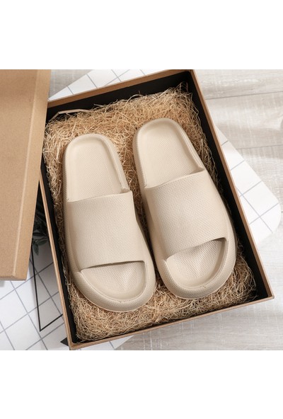 Smart Cabin Kaymaz Yumuşak Tabanlı Terlik - Bej (Yurt Dışından)