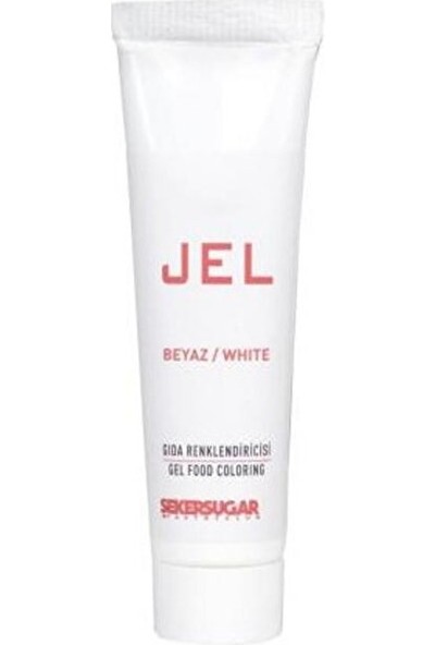 Yenilebilir Jel Gıda Boyası 100 ml Beyaz