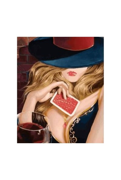 Hapy Hoby Poker Face Sayılarla Boyama Seti 40X50CM