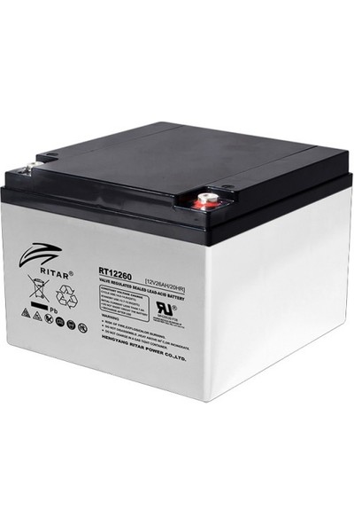 Ritar RT12260 12V 26AH Kuru Akü Ups Aküsü Ritar RT12260 12V 26AH Kuru Akü Ups Aküsü