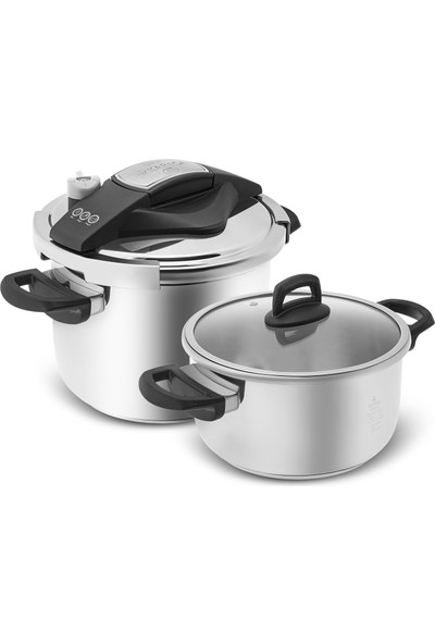 Karaca Perfect White Düdüklü Tencere Seti 4+6 Lt