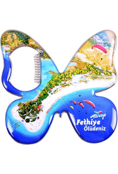 Myros Fethiye Temalı Myros Metal Kelebek Açacak Magnet 70X70 mm Myros Fethiye Temalı Myros Metal Kelebek Açacak Magnet 70X70 mm