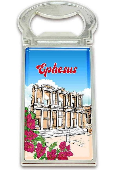 Myros Efes Temalı Myros Metal Açacak Magnet 33X90 mm Myros Efes Temalı Myros Metal Açacak Magnet 33X90 mm