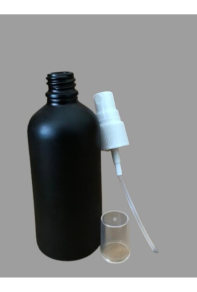 Zeyn 100 ml Mat Siyah Cam Şişe Beyaz Sprey Zeyn 100 ml Mat Siyah Cam Şişe Beyaz Sprey