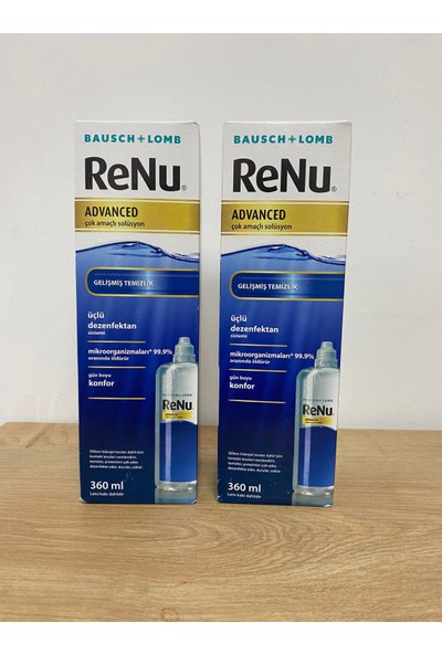 RENU Renu® Advanced Lens Bakım Solüsyonu 360 Ml 2 Adet RENU Renu® Advanced Lens Bakım Solüsyonu 360 Ml 2 Adet