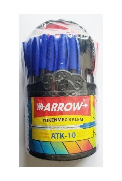 Hephesaplı Arrrow 40 Adet Tükenmez Kalem 3 Renk Hephesaplı Arrrow 40 Adet Tükenmez Kalem 3 Renk