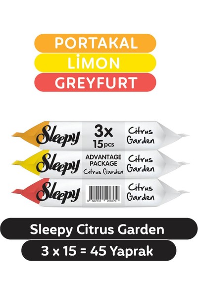 Sleepy Citrus Garden Cep Mendili 3X15 (45 Yaprak) Sleepy Citrus Garden Cep Mendili 3X15 (45 Yaprak)