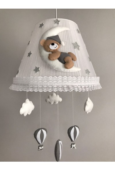 Keçeli Bebek Çocuk Odası Avizesi Ayıcık Kahve Keçeli Bebek Çocuk Odası Avizesi Ayıcık Kahve