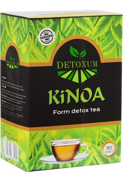 Detoxum Zayıflama Çayı Detox Form & Özel Karışımlı Zayıflamaya Yardımcı Çayı (3 × 30 = 90 Adet Süzen Poşet)