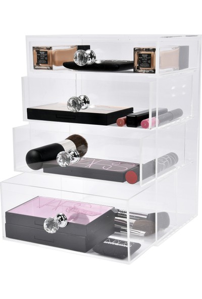 Beauty Insideout 4 Katlı Şeffaf Makyaj Organizeri