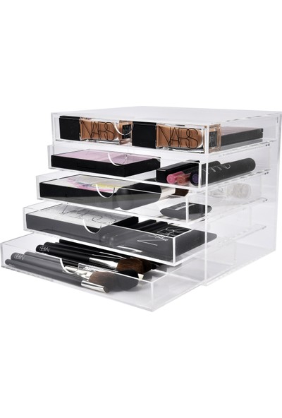 Beauty Insideout 5 Çekmeceli Şeffaf Makyaj Organizeri