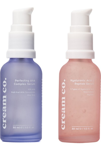 Cream Co. Temizleyici Nemlendirici Pürüzsüzleştirici Aydınlatıcı Gündüz Gece Bakım Seti (Aha + Hyaluronic Acid + Peptide + Niacinamide + Caffeine) Cream Co. Temizleyici Nemlendirici Pürüzsüzleştirici Aydınlatıcı Gündüz Gece Bakım Seti (Aha + Hyaluronic Acid + Peptide + Niacinamide + Caffeine)