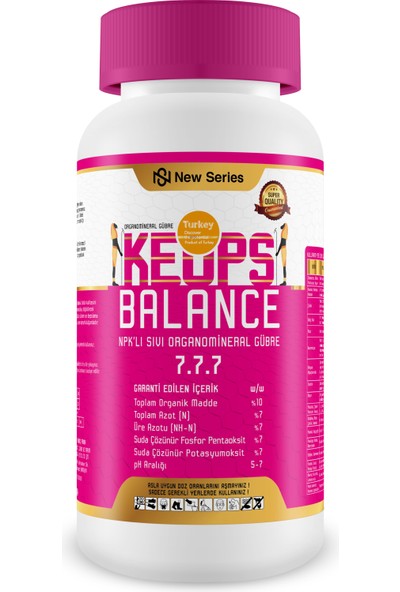 Keops Gübre Keops Balance 7-7-7 Npk'lı Dengeli Organomineralli Gübre 20 Litre Keops Gübre Keops Balance 7-7-7 Npk'lı Dengeli Organomineralli Gübre 20 Litre