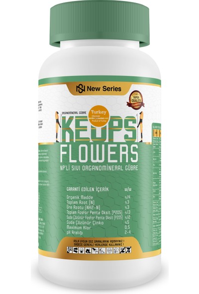 Keops Gübre Keops Flowers Fosfor ve Çinko Içerikli Np'li Sıvı Organomineralli Gübre 20 Litre Keops Gübre Keops Flowers Fosfor ve Çinko Içerikli Np'li Sıvı Organomineralli Gübre 20 Litre