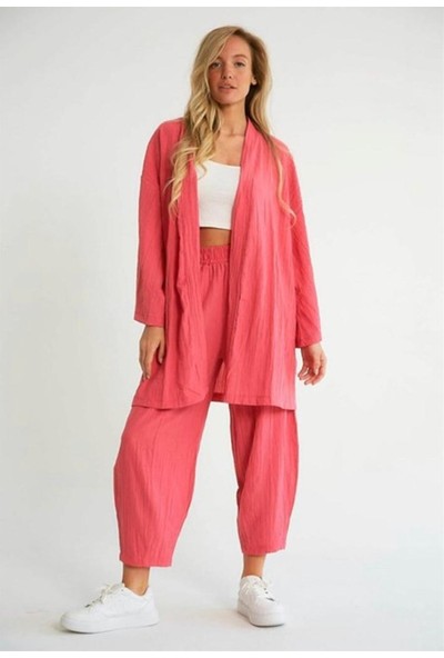 Weppa Kadın Gofre Kimono Alt-Üst Takım Weppa Kadın Gofre Kimono Alt-Üst Takım