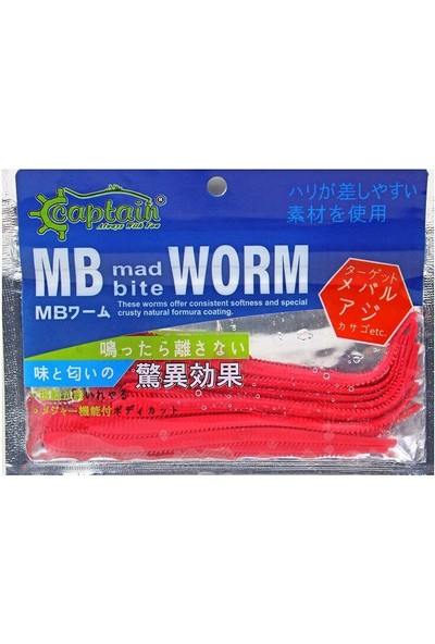 Captain MB Aromal W. 10 cm 1,3 gr 10LU Pkt Kırmızı