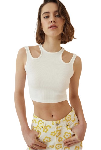 Çift Pencereli Örme Fitilli Crop