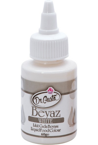 Dr. Gusto Su Bazlı Likit Gıda Boyası 60 G Beyaz Dr. Gusto Su Bazlı Likit Gıda Boyası 60 G Beyaz