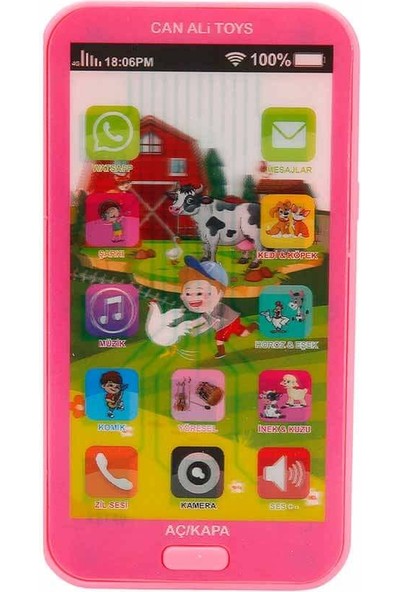 Can Ali Toys Whirly Akıllı Telefon - Pembe